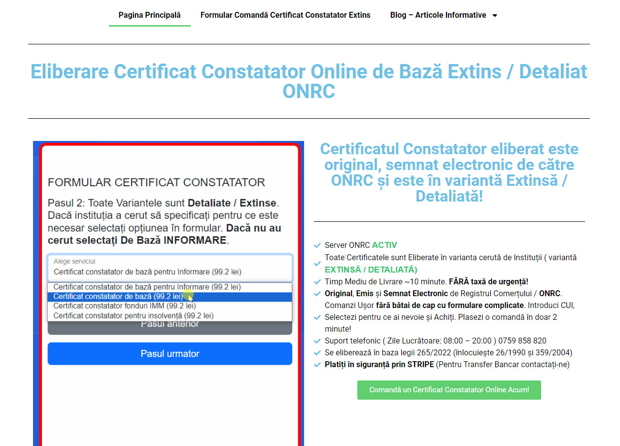 Obține Certificat Constatator Online Rapid